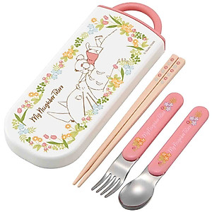My Neighbor Totoro Utensil Set - Includes Reusable Fork, Spoon, Chopsticks and Carrying Case - Authentic Japanese Design - Durable, Dishwasher Safe- Totoro and Mei