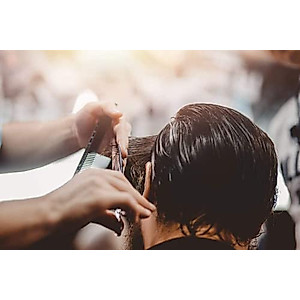 Professional Hair Cutting Shears,6 Inch Hairdressing Shears Barber Hair Scissors Edge Razor Sharp Blades Haircut Scissors for Men Women Kids Japan 440c Stainless Steel (Rainbow) (Pink)