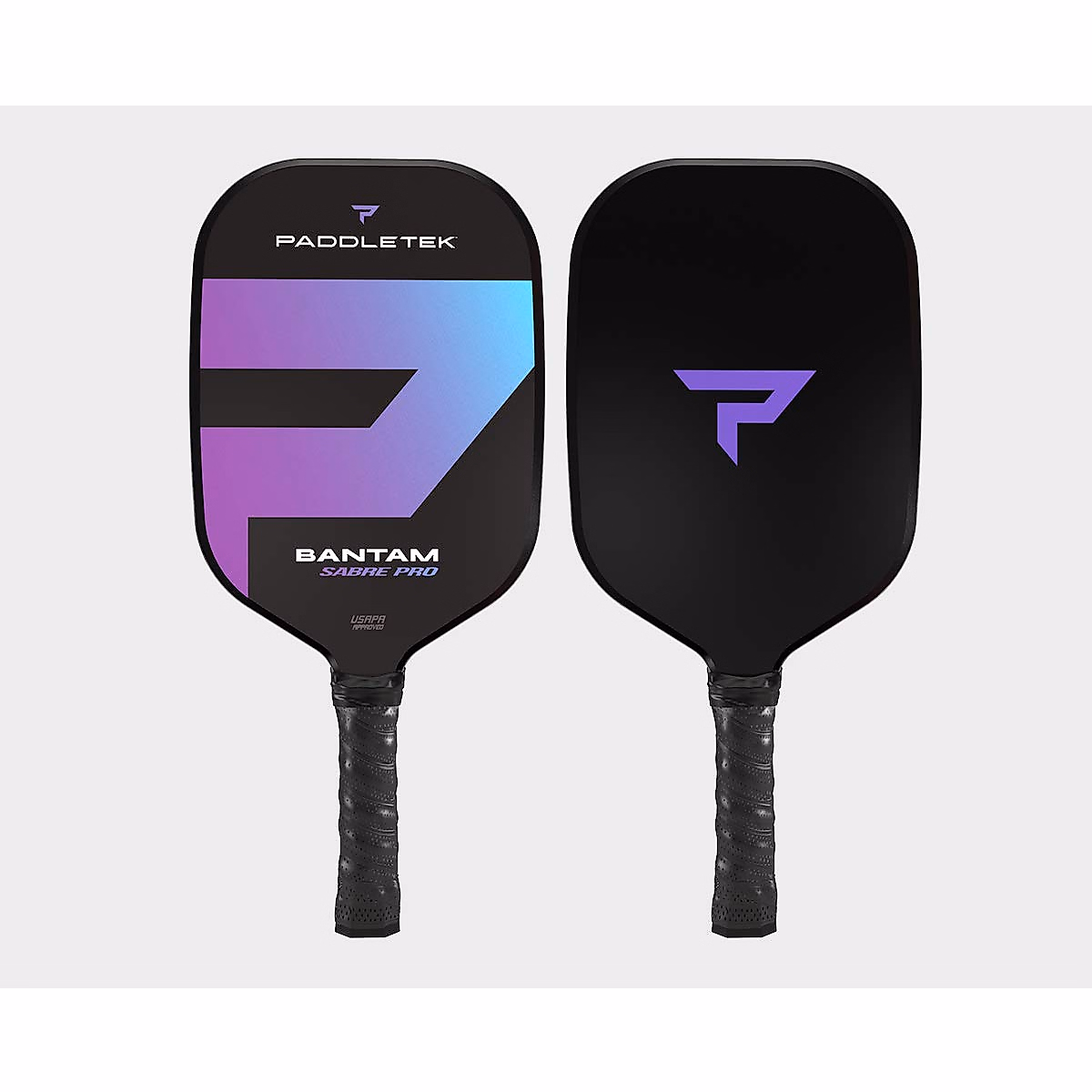 Paddletek Bantam Sabre Pro - Professional Pickleball Paddles with Honeycomb Core - Polycarbonate Surface, Graphite PolyCore & High Tack Performance Grip - USAPA Approved (Purple)