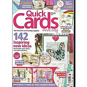 QUICK CARDS MADE EASY DECEMBER, 2017 FREE GIFTS OR CARD KIT ARE NOT INCLUDE.