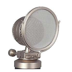 Boytone, Professional Studio Recording Podcast Condenser, Metal Shock Mount, Anti-Wind Cap (BT-68SM)