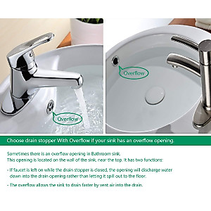 Purelux Grid Drain Strainer Assembly with Overflow for Bathroom Sink, Made of Brass Oil Rubbed Bronze