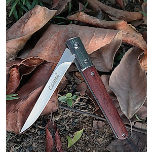 Carimee Slim Pocket Knife 4", Thick Blade Folding Knife - Perfect for Everyday Carry, Durable 7Cr17MoV Steel Blade, 2023 Gifts fo men women