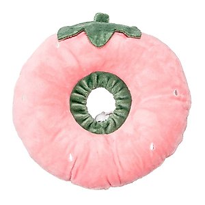 Adjustable Cat Recovery Collar Soft,Cute Pet E-Collar Neck Cone After Surgery Wound Healing Protective Cone Fit for Kitties, Small Dogs(ELC05-strawberry-m)