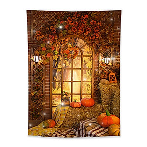 LB Moon Phase Tapestry Moth Tapestries Black Witchy Aesthetic Moonlit Garden Flower Trippy Butterfly Floral Tapestry Wall Hanging for Bedroom Living Room College Dorm Home Decor Vertical,50x60 inch