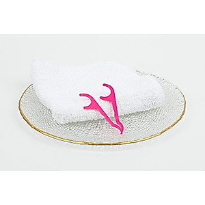 DentAdvance Mint Dental Floss Picks - Easy Reach Back Teeth | Tooth Flossers |Pink, Mint Flavored, 70 ct, w/ Travel Case