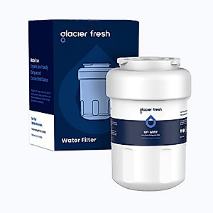 GLACIER FRESH MWF Water Filters for GE Refrigerators, NSF 42 Replacement for SmartWater MWFP, MWFA, GWF, HDX FMG-1, WFC1201, RWF1060, 197D6321P006, Kenmore 9991, 1 Pack