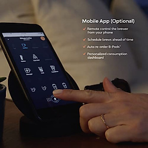 BRUVI The Bruvi Bundle | Single-Serve Coffee System | Includes 20 Coffee and Espresso B-Pods + Bruvi Coffee Brewer + Premium Water Filter Kit