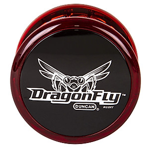 Dragonfly Yo-Yo -Red with Black Cap