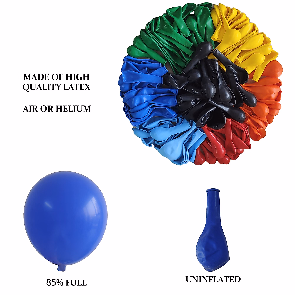 HYOWCHI A-mong Game Party Supplies Balloon Arch - 147 Pcs A-mong Theme Balloon Garland Arch Kit, Blue Green Red Yellow Orange Balloon Arch For Galaxy Alien Game Birthday Baby Shower Decorations