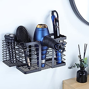 YIGII Hair Tool Organizer Wall Mount + Toilet Paper Holder Stand