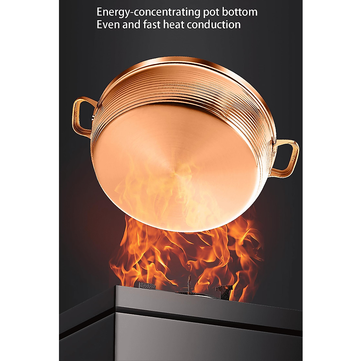 304 Stainless Steel Moroccan Tagine Pot,Non Stick Tagine Stainless Steel Tower Stew Dry Pot Non-stick Slow Cooker Seafood High Lid Pan Electromagnetic Cooker Moroccan Tajine Casserole,Gold,26cm