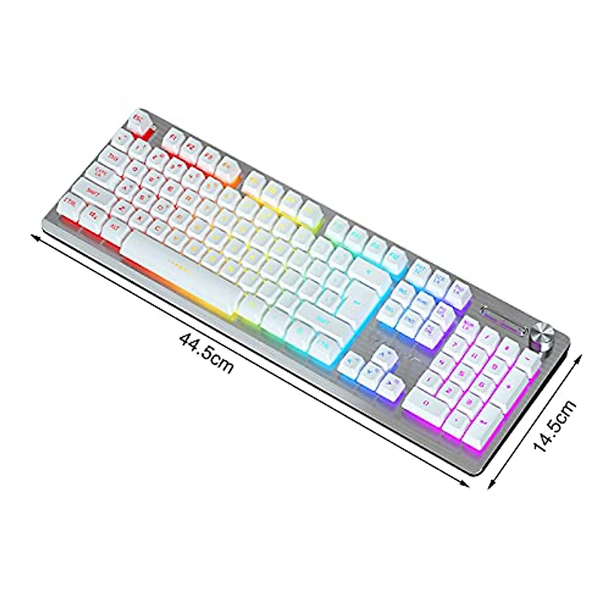 MuYiYi11 Adapter K002 Gaming KeyboardLights Backlight 104 Keys Mechanical Wired PC Keyboard for Gamers Gaming Keyboard for PC Computer Peripherals