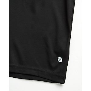 RBX Boys’ Athletic T-Shirt – 3 Pack Active Performance Dry-Fit Sports Tee (8-20), Size 10-12, Castle Rock/Black/White