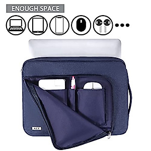 KCY Laptop Sleeve 11.6 Inch, Waterproof Slim Laptop Case Bag with Handle Compatible with Surface Pro 9 8 7/Laptop Go 2 3, MacBook Air 11/12, 11-12 Inch HP Acer Asus Lenovo Samsung Chromebook,Blue