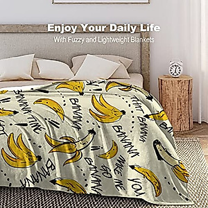 STWINW Funny Banana Throw STWINW Gifts for Women Men Ultra Soft Throw Blankets Lightweight Couch Bed STWINW Warm Plush Flannel STWINW 40''x50'' Cooling STWINW Home Decor Blanket