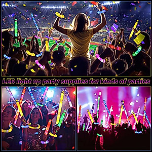 Vheex 12 Pack Glow Sticks Party Favors for Kids 8-12 4-8 Goodie Bags Stuffers Kids Birthday Party Favors Light Up Pop Fidget Tubes Sensory Toys Glow in the Dark Stick Party Supplies Easter Gifts Toys