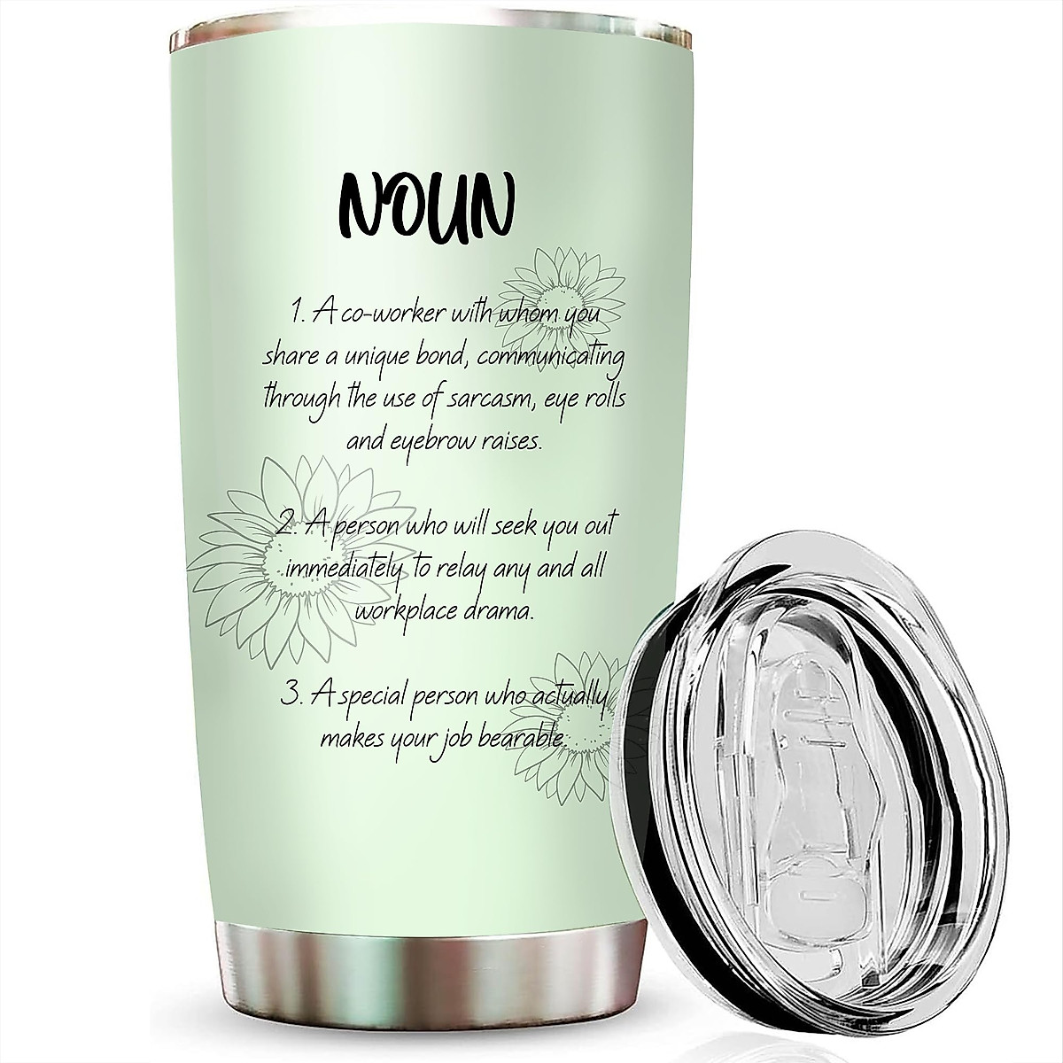 Work Besties Gifts For Women Funny Mugs For Coworkers Work Bestie Cup - Teacher Bestie Gifts Best Gifts For Coworkers Women Funny Tumblers For Coworkers Sunflower Tumbler (Definition Tumbler 20oz)