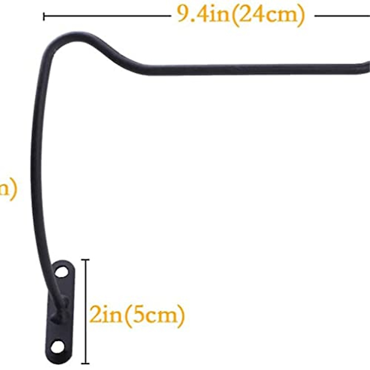 DOUBA Bar Wall Mounted Wine Rack Wine Bottle Storage Display Rack with Screw Metal Hanging Storage Rack