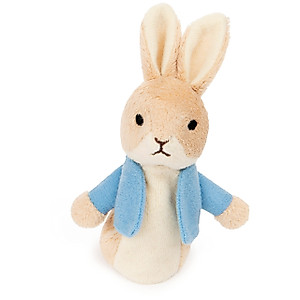 GUND Beatrix Potter Classic Peter Rabbit Flopsy Jemima Puddle-Duck Finger Puppets Set of Three Soft Plush, 3”