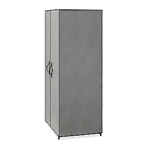 Whitmor Wardrobe - Portable Closet with Doors - Grey