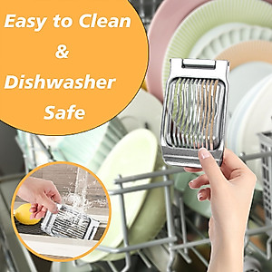 Egg Slicer,Egg Slicer for Hard Boiled Eggs Heavy Duty Strawberry Cutter - Egg Slicer for Hard Boiled Eggs Tomato Slicer Tool Mushroom Slicer Fruit Slicer Cutter