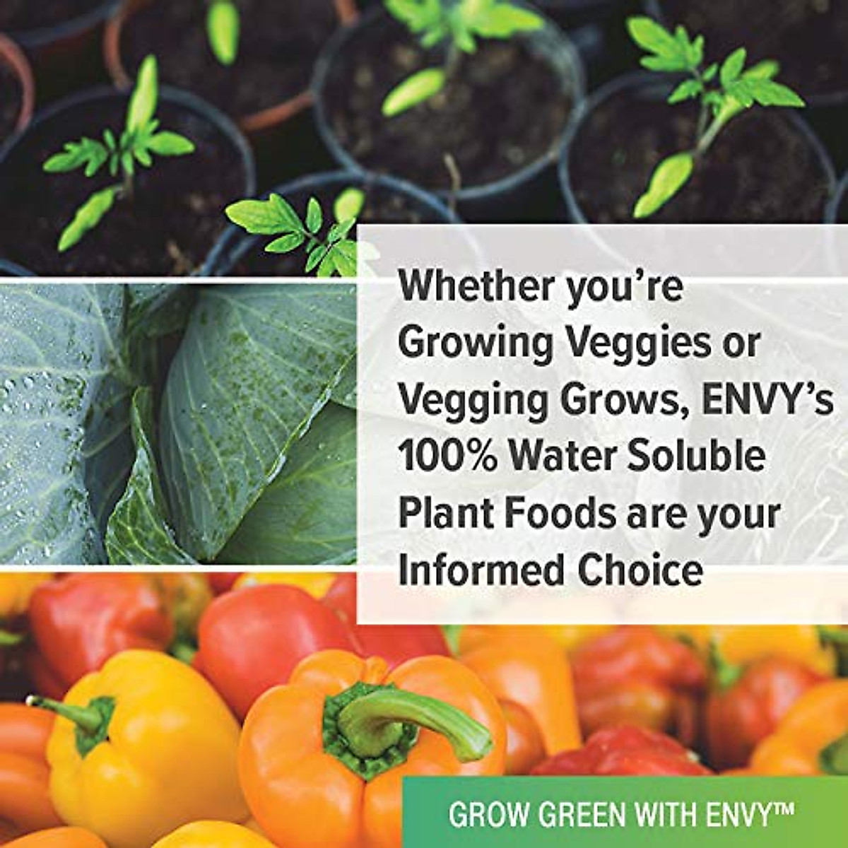 ENVY Part A (6-0-5) & Part B (1-5-6) - Two-Part Base Nutrients for Hydroponics, Soil & Coir (A/B Combo) (Quarts)