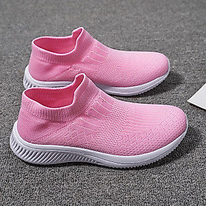 Breathable Running Shoes Breathable Mesh Sneaker Canvas Low Top Sneakers Slip On Trainers