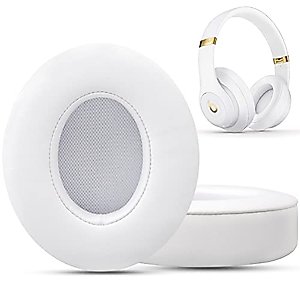 GVOEARS Replacement Ear Pads for Beats Studio 3, Ear Cushions for Beats Studio 2&Studio 3 Wired & Wireless Not Fit Beats Solo On-Ear Headphone with Stronger 3M Adhesive Tape Thicker Memory Foam