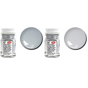 Make Your Day Testors Metallic Enamel Paint Variety with Thinner, 1/4 fl oz (Pack of 8) Paintbrushes
