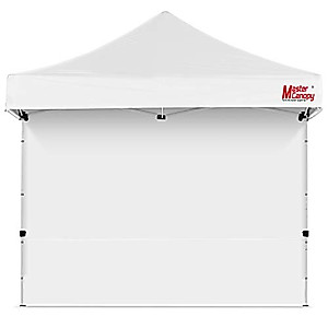 MASTERCANOPY Instant Canopy Tent Sidewall for 10x10 Pop Up Canopy, 1 Piece, White