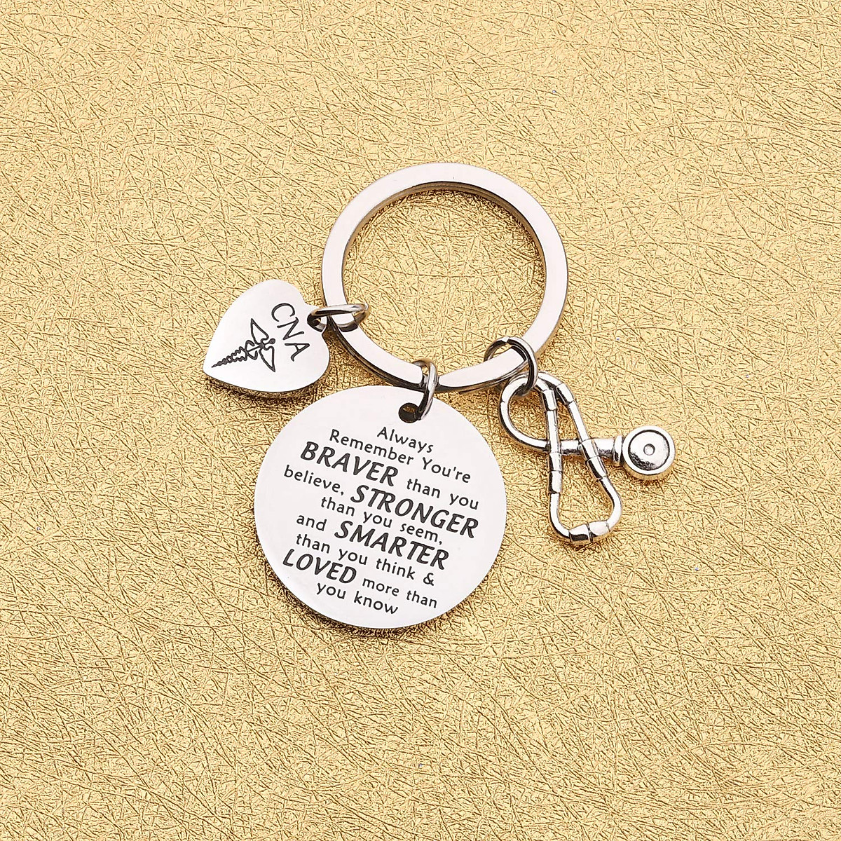 BAUNA Keychain Nursing Assistant Gift Inspiration Jewelry For Medical Student
