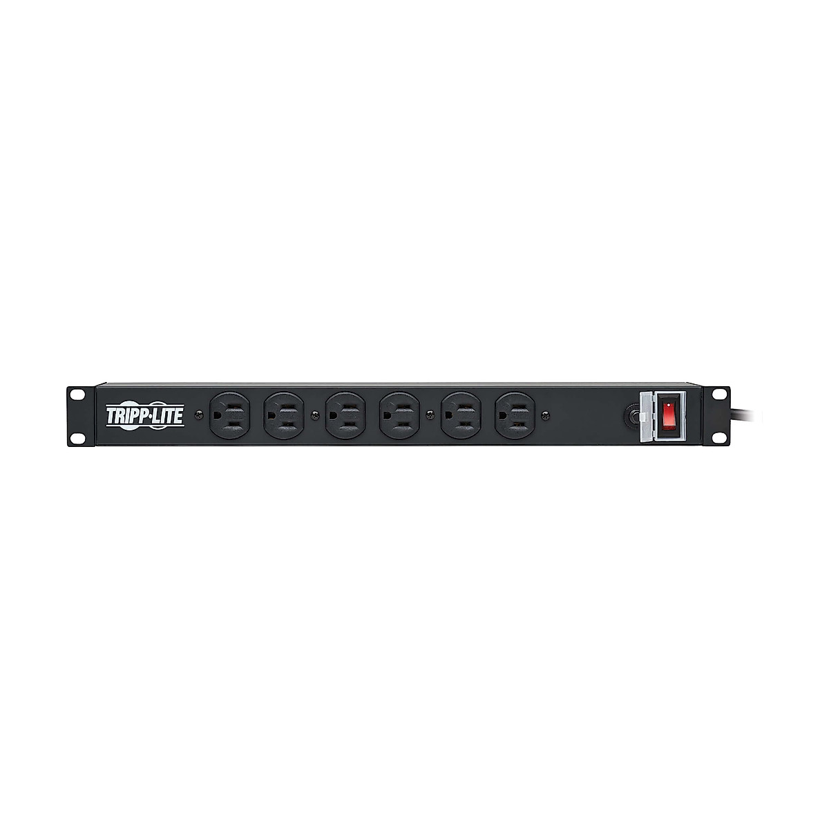 Tripp Lite 12-Outlet Rackmount PDU Power Strip, Network-Grade Front & Rear Facing Outlets, 15A, 120V, 15ft Cord with 5-15P Plug, Horizontal 1U Rack Mount, Lifetime Manufacturer's Warranty (RS-1215)