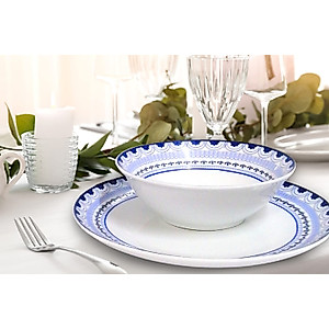 Braque Ceramic Bowls For Kitchen, 13oz- Set of 6 Porcelain Bowl- For Cereal, Salad, Pasta, Soup, Dessert, Serving-Dishwasher, Microwave & Oven Safe, Chip Resistant-For Breakfast, Lunch & Dinner-Orchid