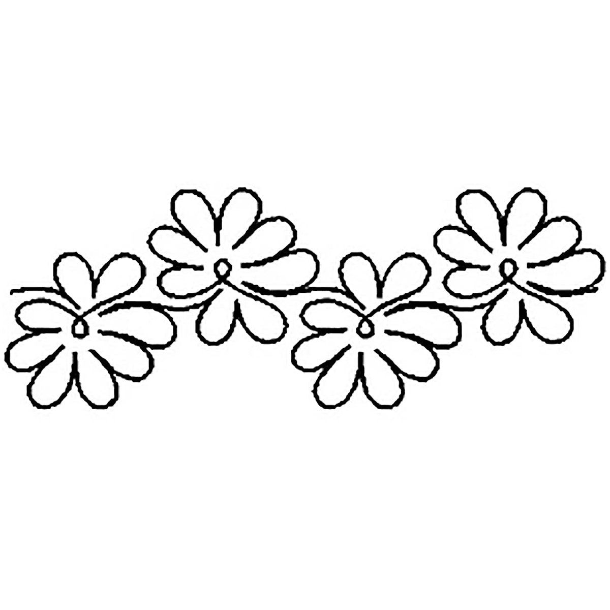 Quilting Stencils for Machine and Hand Quilting - 2 Quilting Stencils for Border, Block Patterns - Lilac Border, Daisy Block Plastic Quilt Stencil Set with Guide