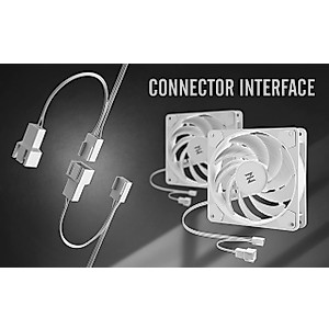 EZDIY-FAB Cube Fan Pro 120mm PC Case Fan,High Performance Cooling Fan,Very Quiet Motor, Computer Cooling Fans, 1200 RPM,3 Pin Connector-5 Pack-White