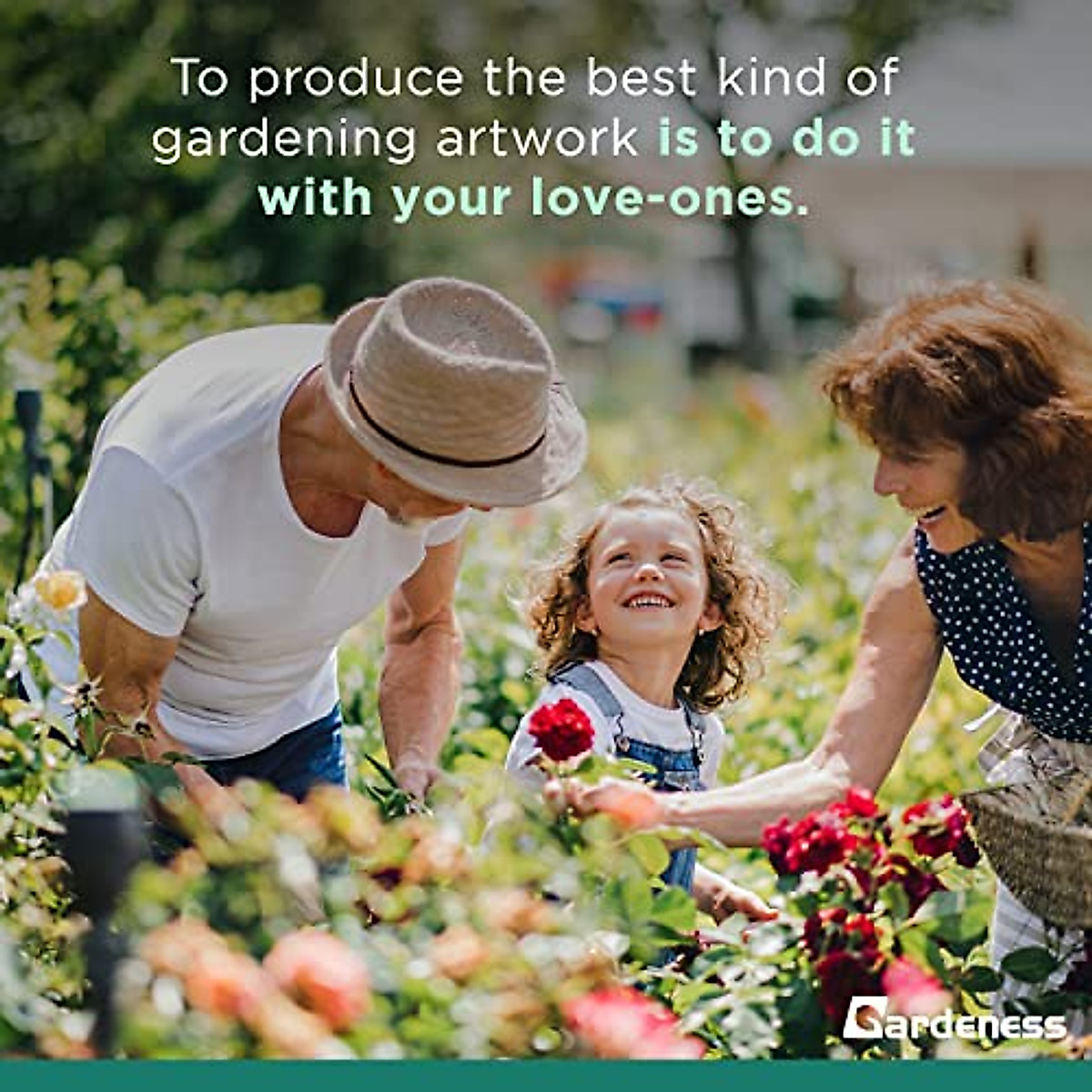 Gardeness Pruning Shear Straight Pruning Snip with SK5 Steel Serrated Blade, Adjustable Joint Screw Micro Tip Garden Scissor for Arranging, Trimming, Harvesting Fruit, Vegetables, Made in Taiwan