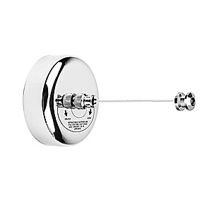 Fivean Retractable Clothesline, 304 Stainless Steel Clothes Line Dryer with Heavy Duty Adjustable Stainless Steel Rope String for Hanging Drying Bathroom, Laundry, Hotel, Indoor & Outdoor