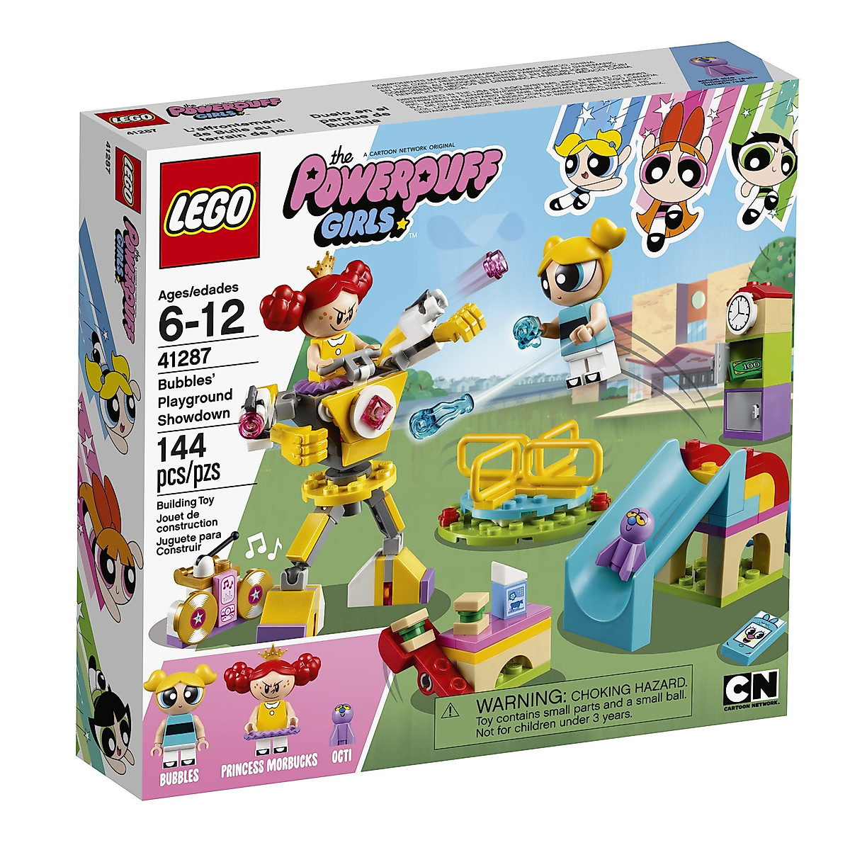LEGO The Powerpuff Girls Bubbles’ Playground Showdown 41287 Building Kit (144 Pieces)