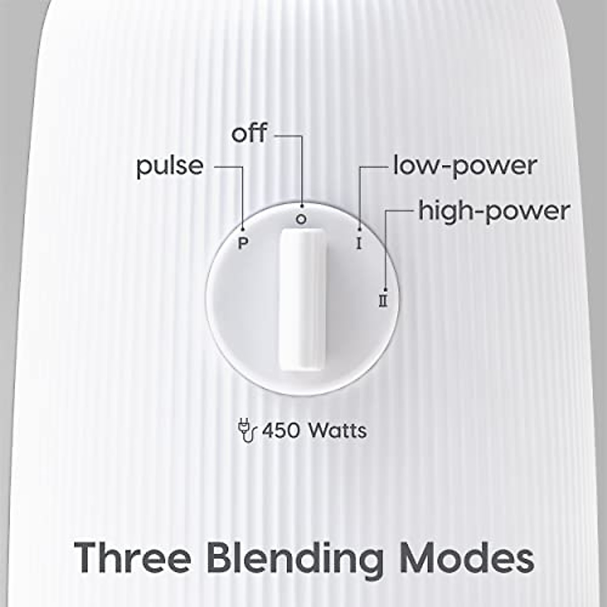 IRIS USA 3-Speed High-Power Professional-grade Countertop & Kitchen Blender - 50 oz Tritan Jar, Titanium-Coated Stainless Steel -Blades, Miami White -for Smoothies, Frozen Drinks, Protein Shakes