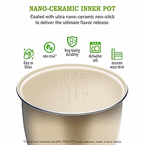 TLOG Mini Rice Cooker 2.5-Cup Uncooked(5-Cup cooked), Healthy Ceramic Coating 1.2L Small Rice Cooker for 1-3 People, Portable Travel Rice Cooker with Steam Tray, Rice Maker for Grains, White Rice, Oatmeal, Veggies