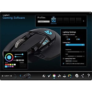 Logitech G502 Proteus Core Tunable Gaming Mouse, 12,000 DPI On-The-Fly DPI Shifting, Personalized Weight and Balance Tuning with (5) 3.6g Weights, 11 Programmable Buttons, Fully Customizable Surface