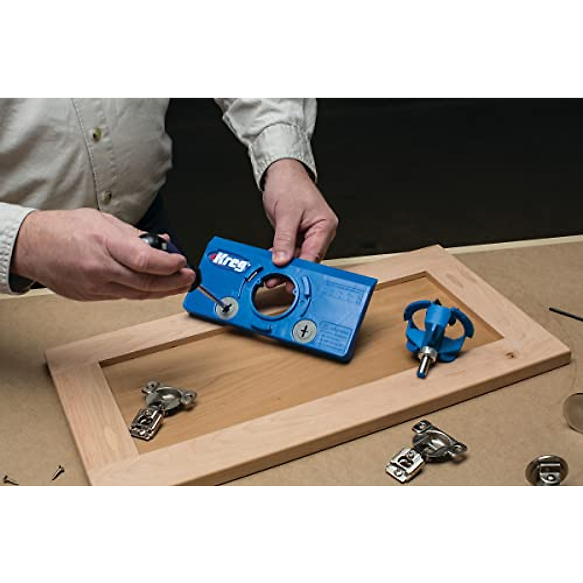 Kreg Drawer Slide Jig (Set of 2) and Concealed Hinge Jig | KHI-Slide & KHI-Hinge