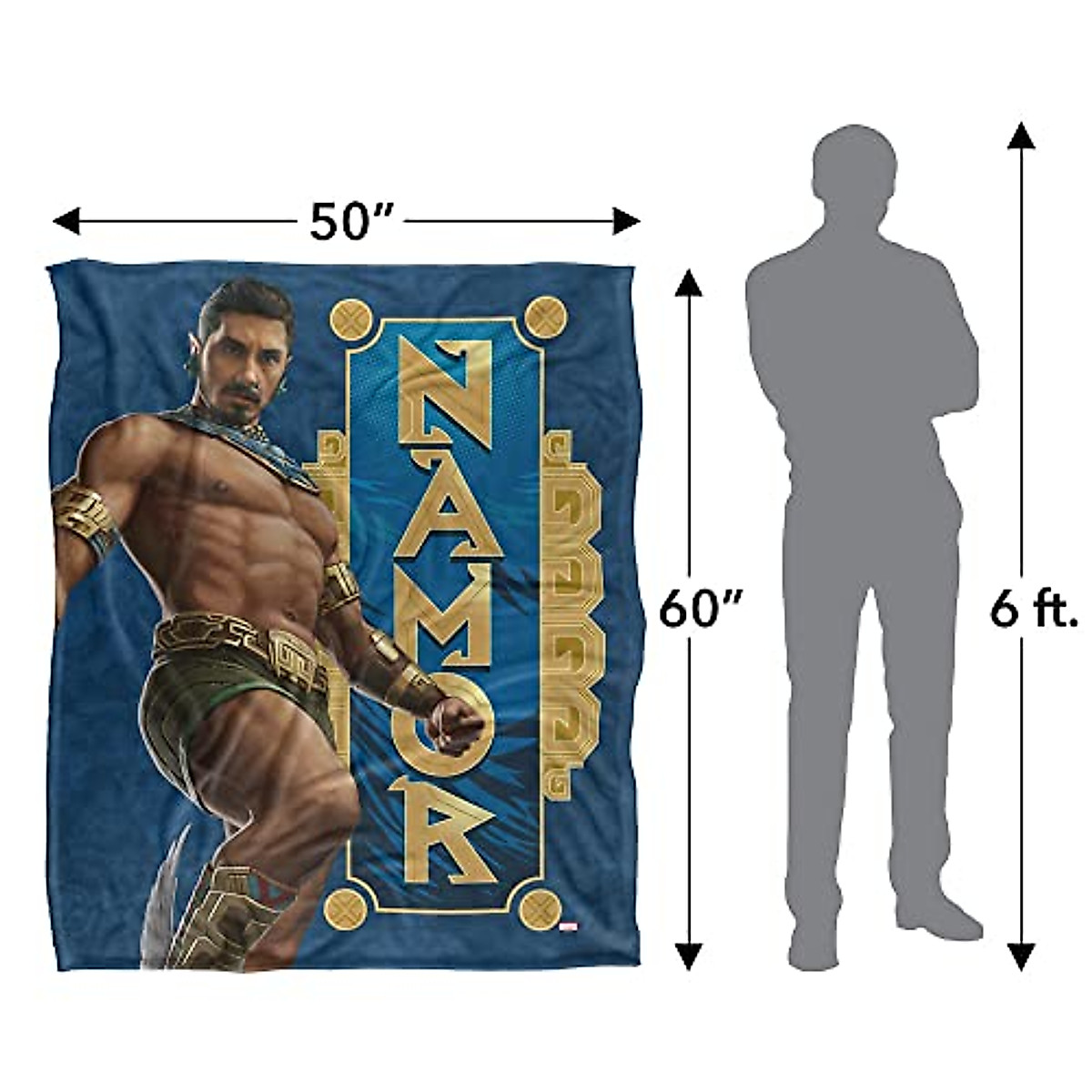 Black Panther Wakanda Forever Blanket, 50"x60" Namor Silky Touch Super Soft Throw Blanket