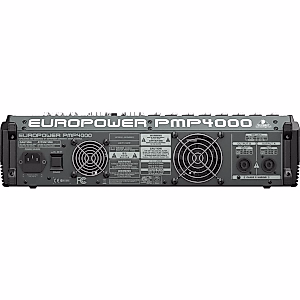 Behringer Europower PMP4000 Powered Mixer - 16 Channels, 1600 Watts with Multi-FX Processor and FBQ Feedback Detection System