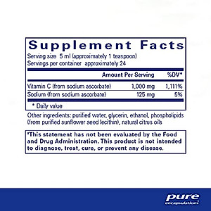 Pure Encapsulations Liposomal Vitamin C | Support for Cellular Function, Antioxidant Defenses and Immune Health* | 4 fl. oz.