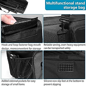 TORIBIO Tripod Carrying Case, 60"x10.2"x10.2"/155x26x26cm Water Resistant Lightweight Multifunctional Tripod Case Bag Padded Heavy-Duty Suit for Lights, Speakers, Cameras, Booms, Microphone Stands