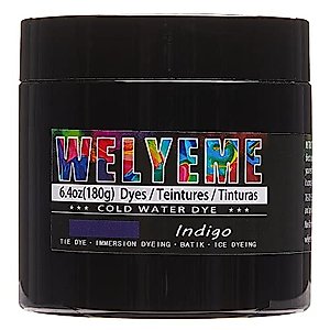 WELYEME Cold Water Dye, Tie Dye Powder, Fabric Dye Powder for Clothes (Indigo)
