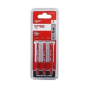 Milwaukee 49-56-0500 Diamond Max Diamond Grit Hole Saw 3 Piece Set 49560500 0