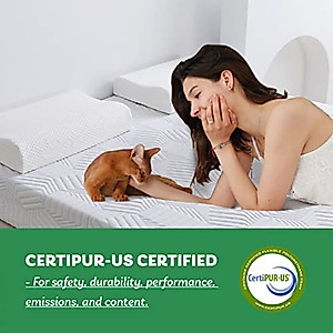 Coolsence Twin Mattress Memory Foam 8 - Inch, Cooling Gel Memory Foam Mattress in a Box, CertiPUR-US Certified, Made in USA, Medium, 38”x75”x8”, White